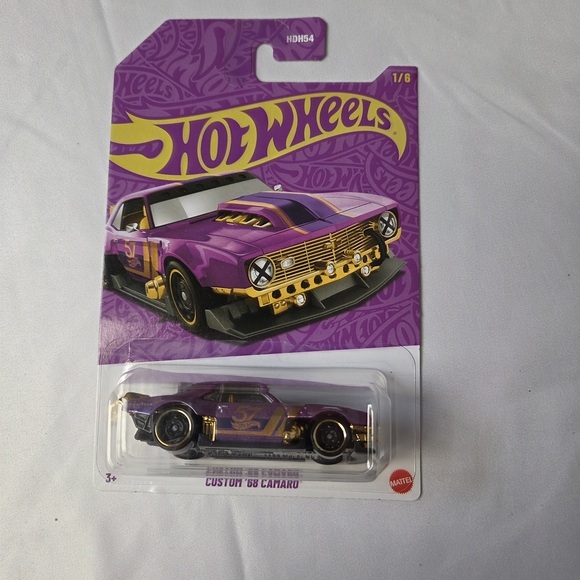 Mattel | Toys | Mattel Hot Wheels Custom 68 Camaro Purple And Gold ...